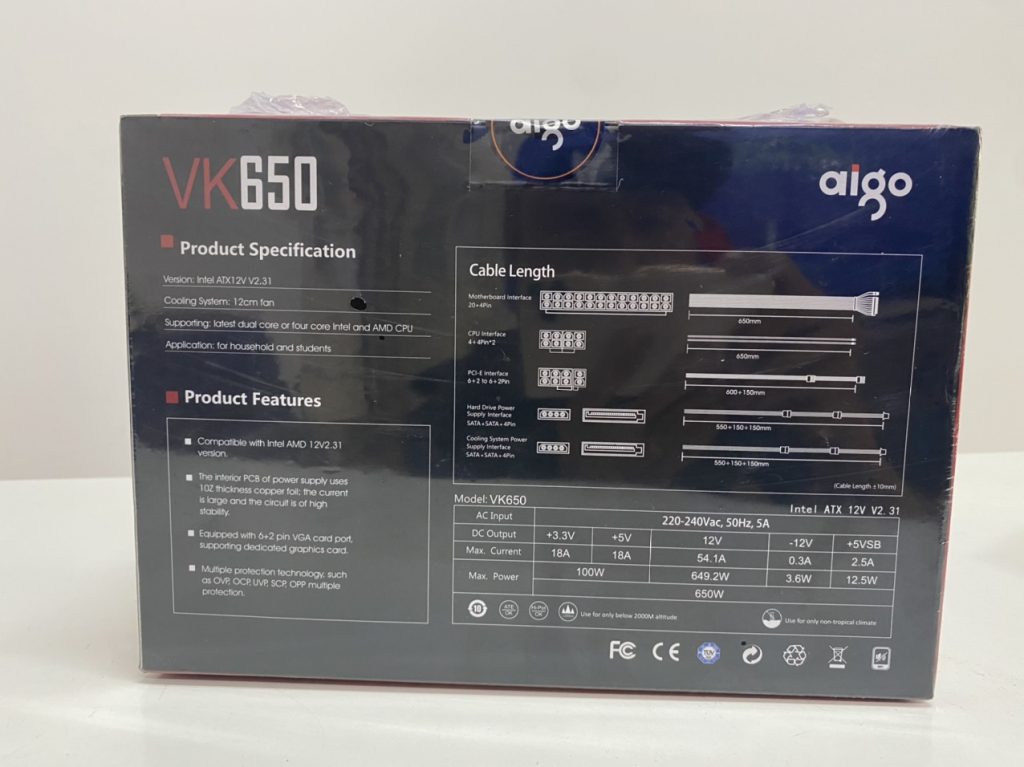 Đánh giá PSU AIGO VK650 - Thêm lựa chọn ở phân khúc chủ đạo - Tiến Sư ...