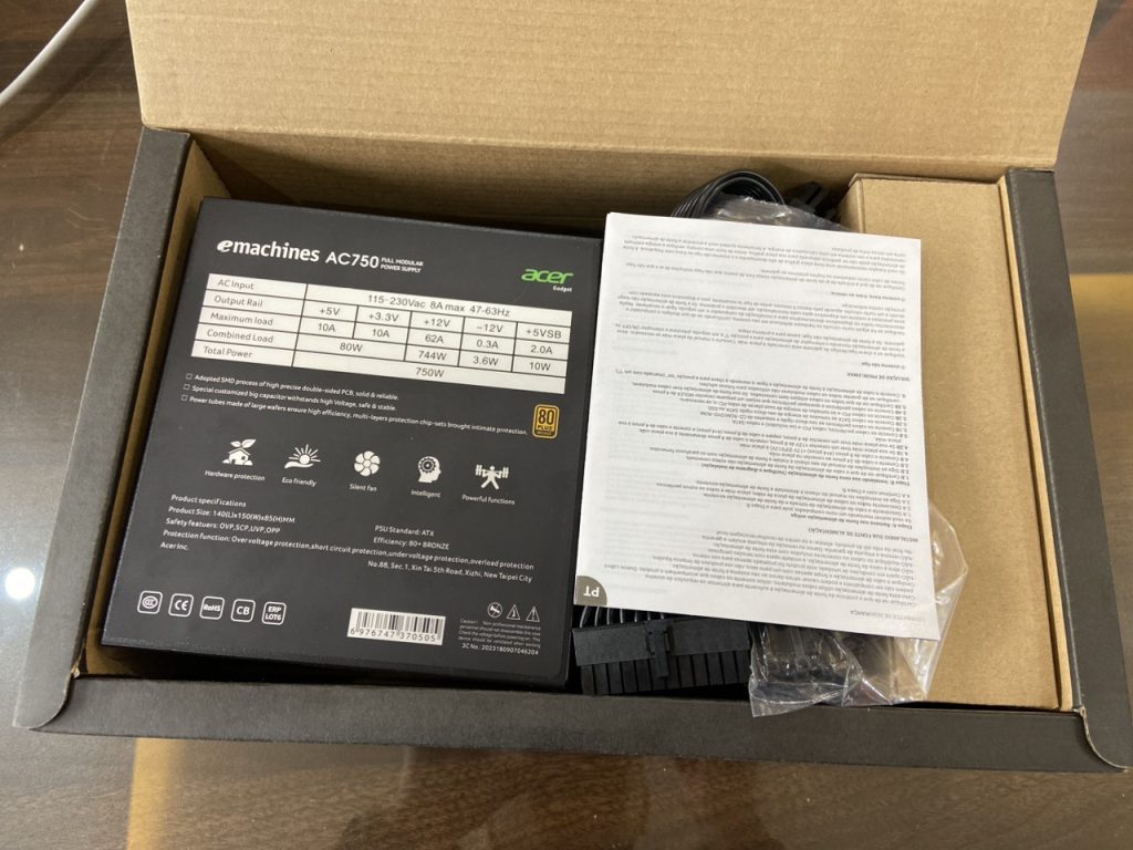 Đánh giá bộ nguồn Acer Gadget eMachines AC750 PCIe 5.0 - Làn gió mới ...